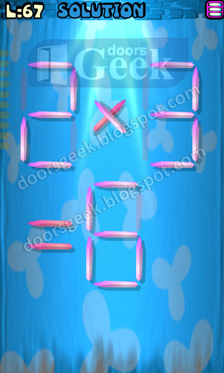 Matches Puzzle [Episode 1] Level 67 Solution ~ Doors Geek